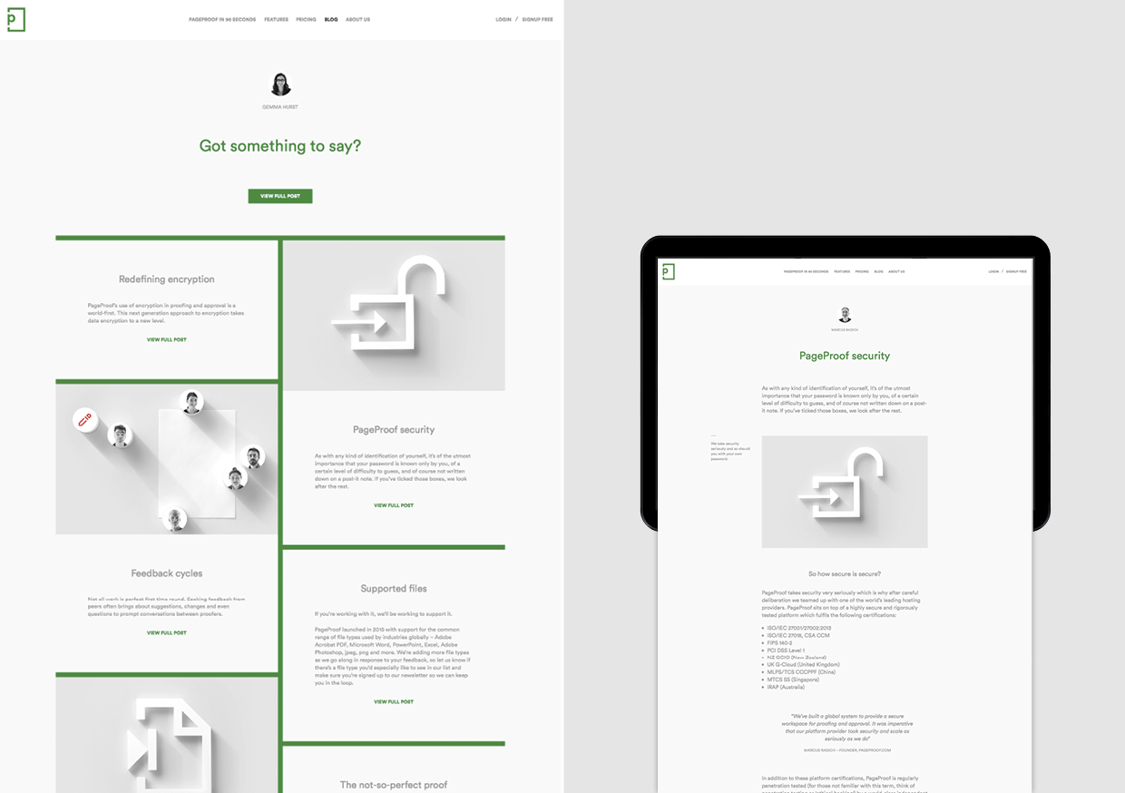PageProof winner at the Best Design Awards