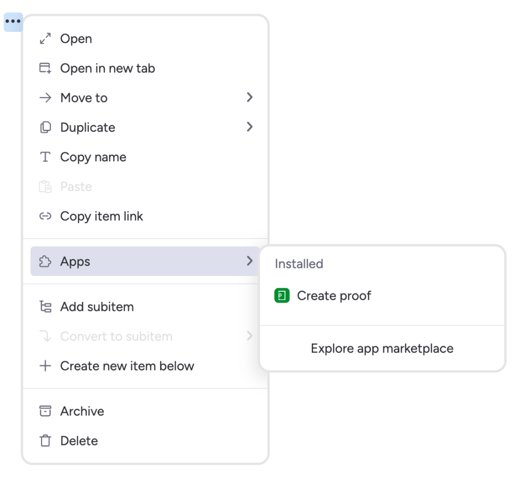 PageProof integration for monday.com: flexible and powerful